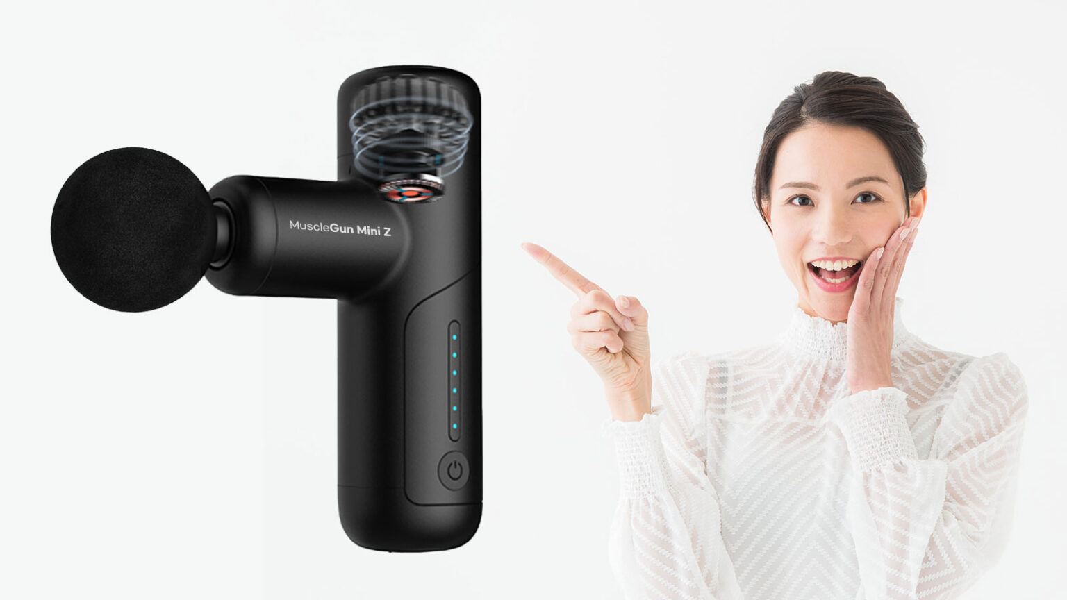 AI搭載マッサージガン BODYPIXEL MiniZ | BODYPIXEL ボディピクセル 公式サイト